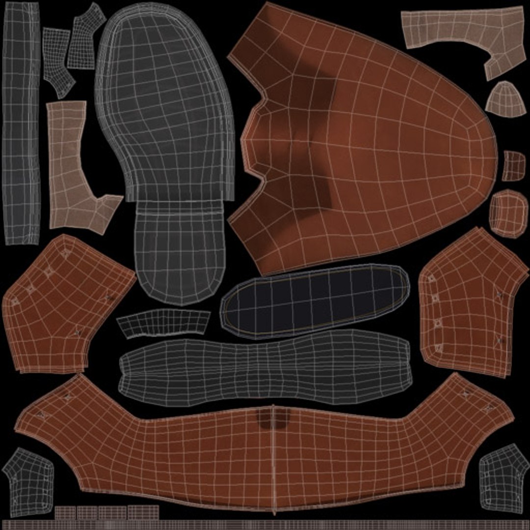 3d Model Men S Formal Shoe