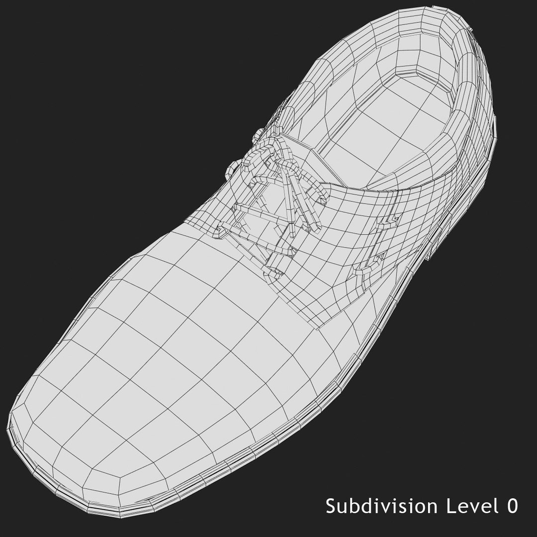3d Model Men S Formal Shoe