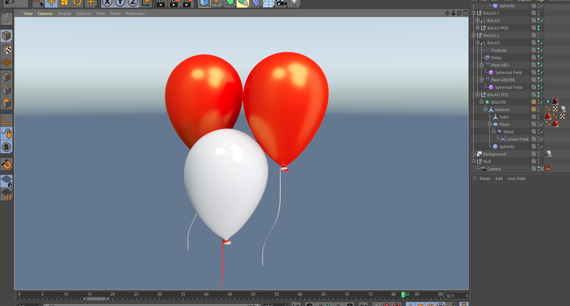 Balloon party celebration 3D model - TurboSquid 1431625
