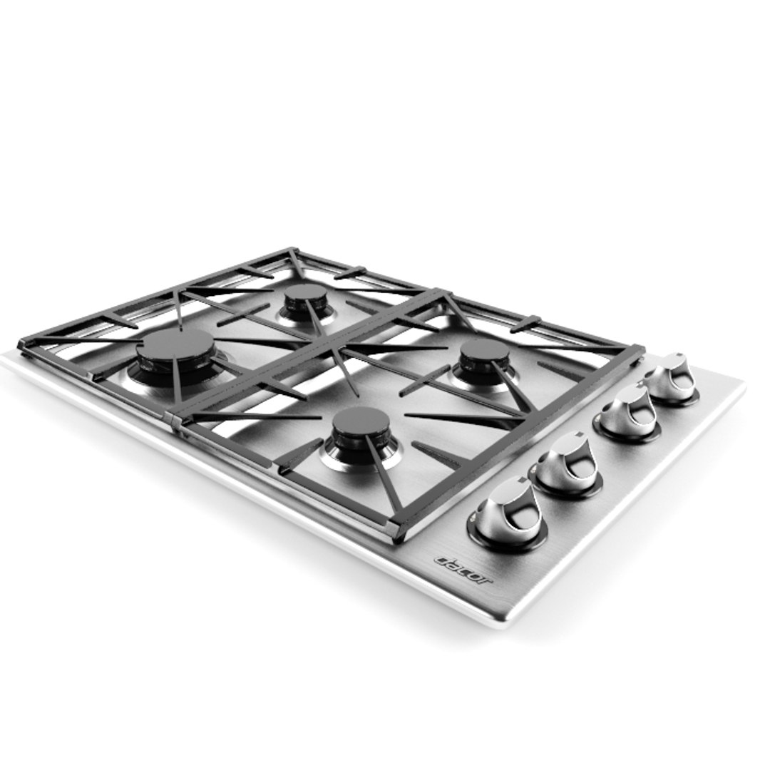 3d model gas cooktop dacor