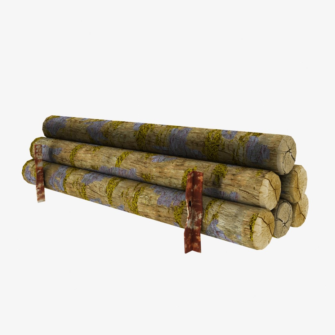 3d Timber Log
