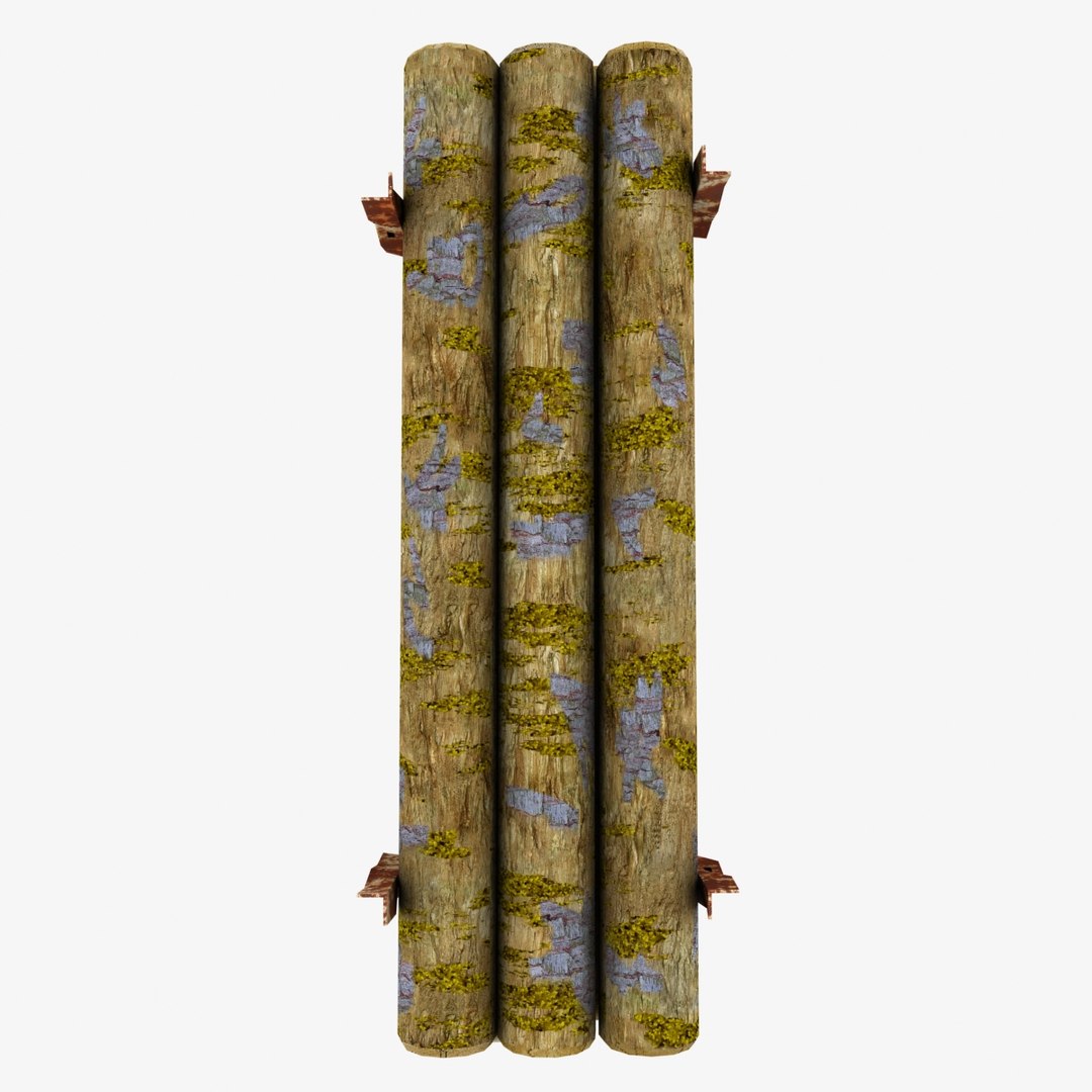 3d Timber Log