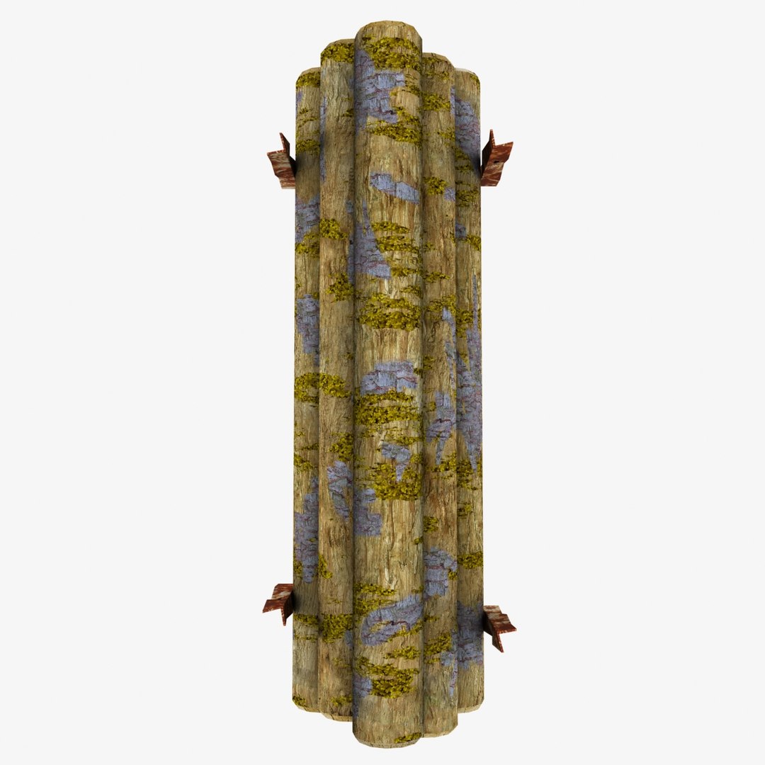 3d Timber Log