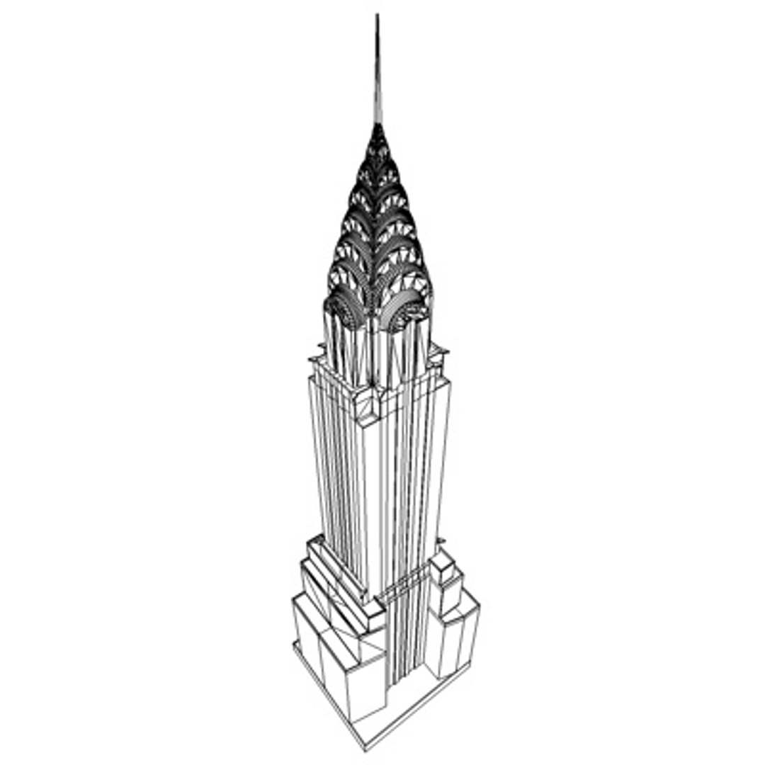 3d Chrysler Building