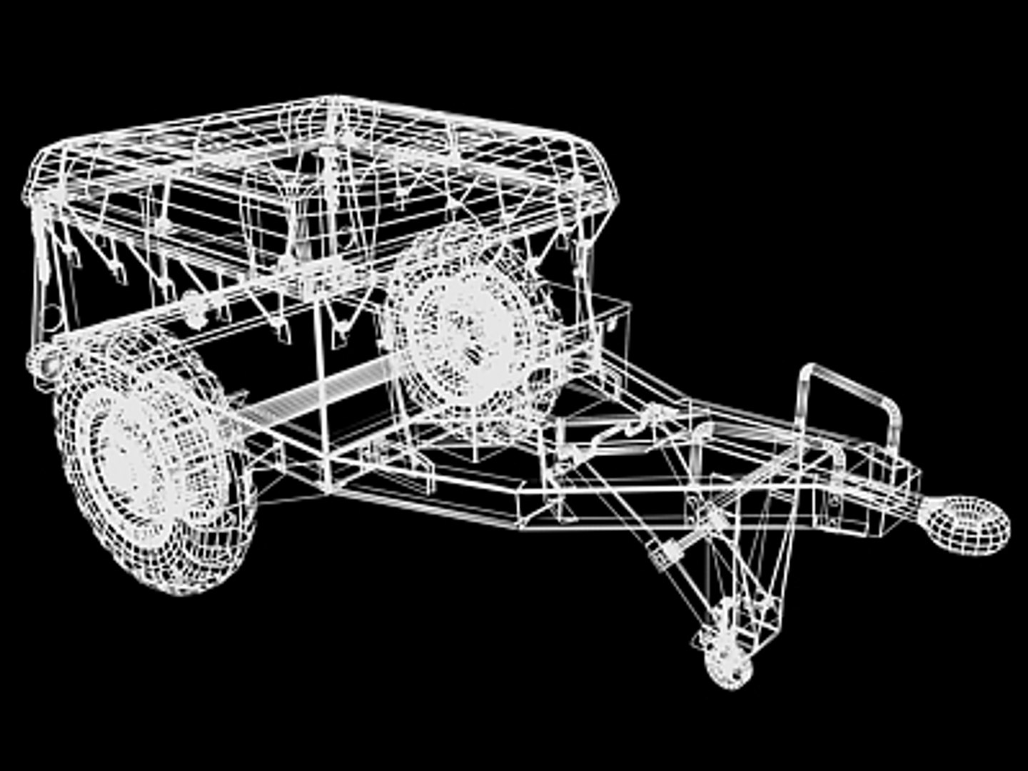 3d Wwii M10 Ammo Trailer