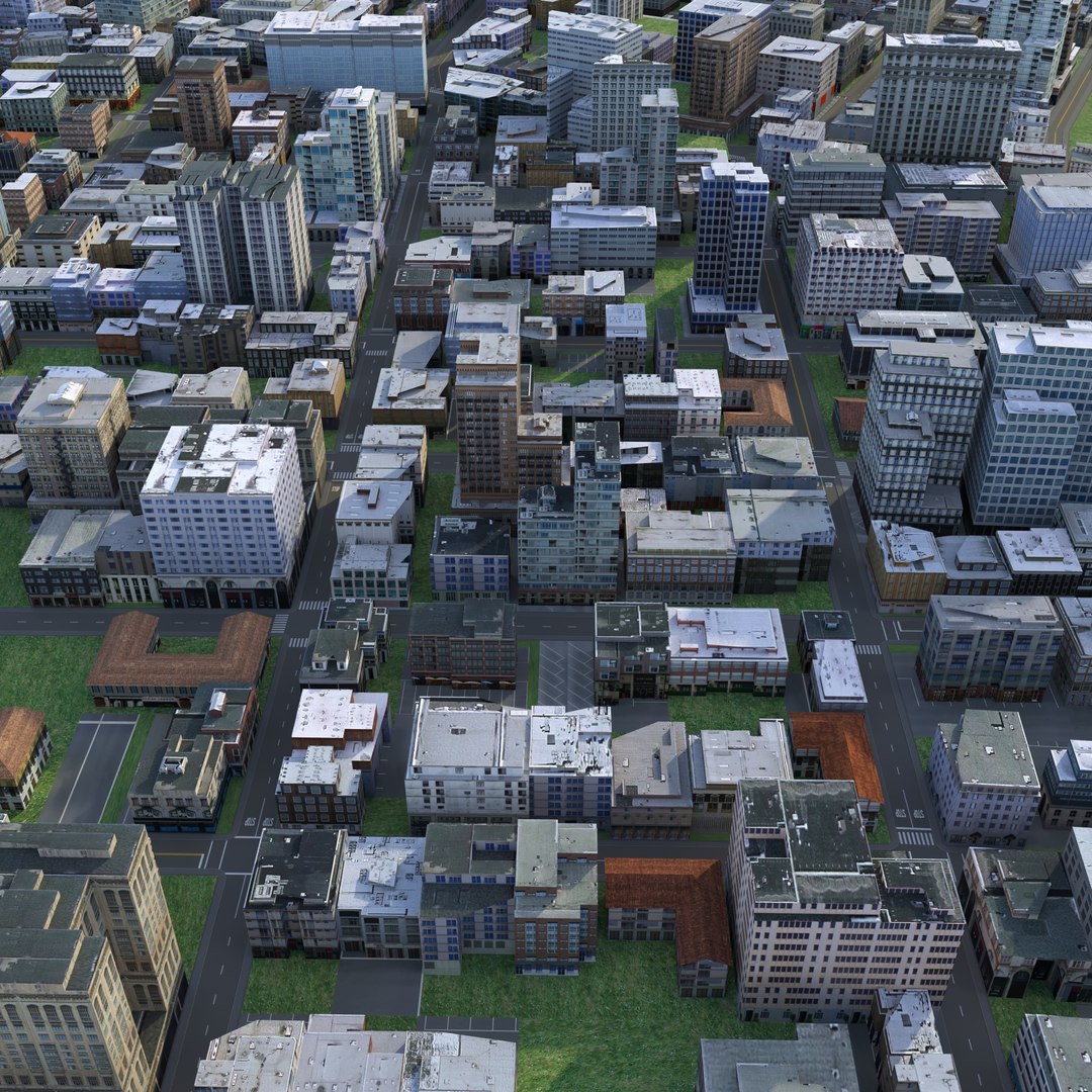3D City 61 Model - TurboSquid 1970787