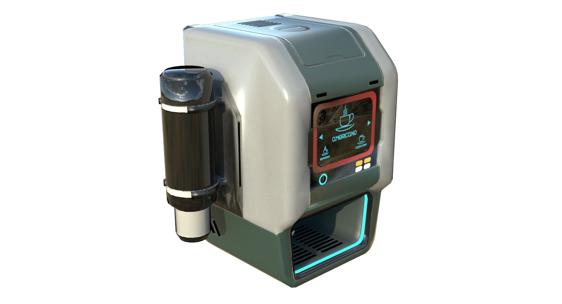 3D Sci-fi Coffee Machine - TurboSquid 1275700