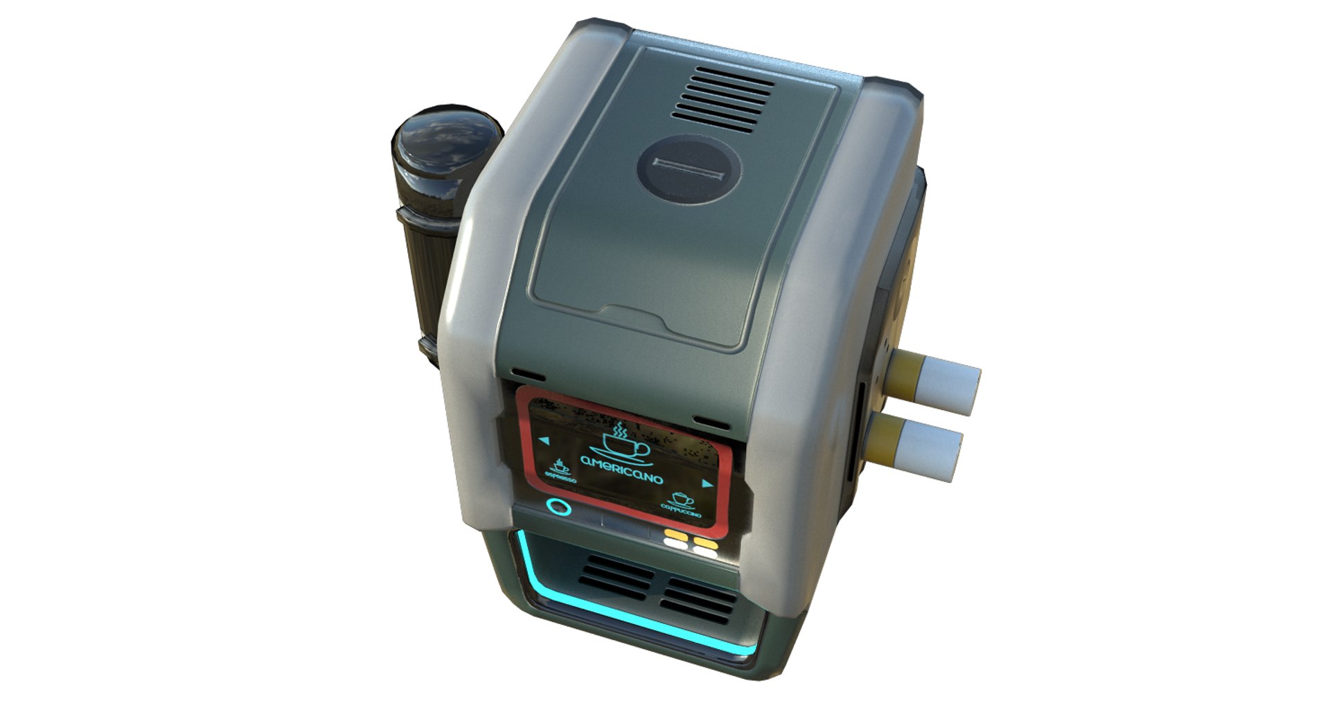 3D Sci-fi Coffee Machine - TurboSquid 1275700