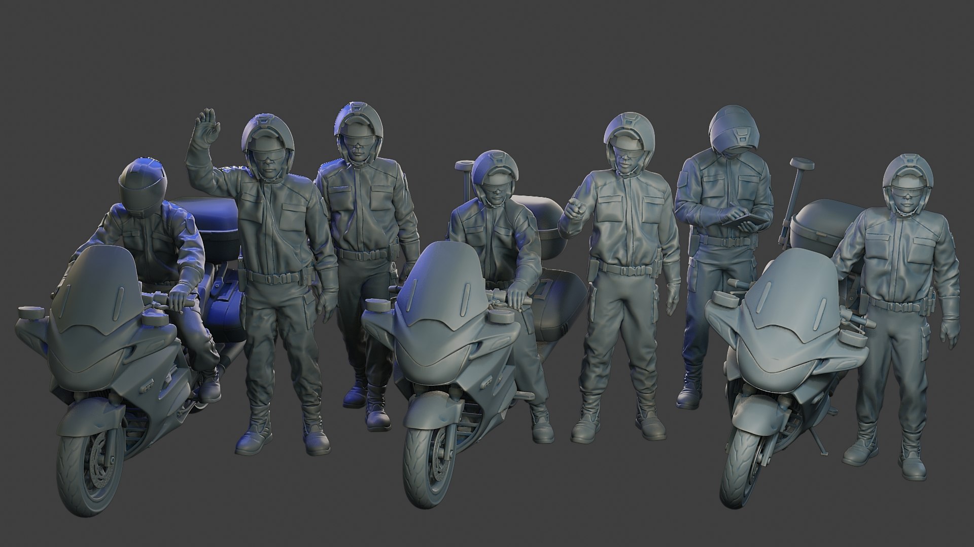 Honda ST 1300 Police HSTP1 Pack1 3D Model - TurboSquid 2268477