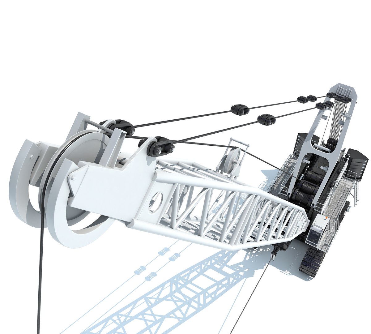 3D Model Dragline Excavator Mining Construction Machinery - TurboSquid ...