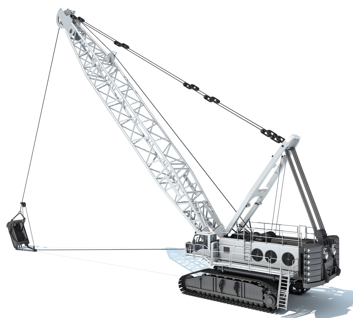 3D Model Dragline Excavator Mining Construction Machinery - TurboSquid ...