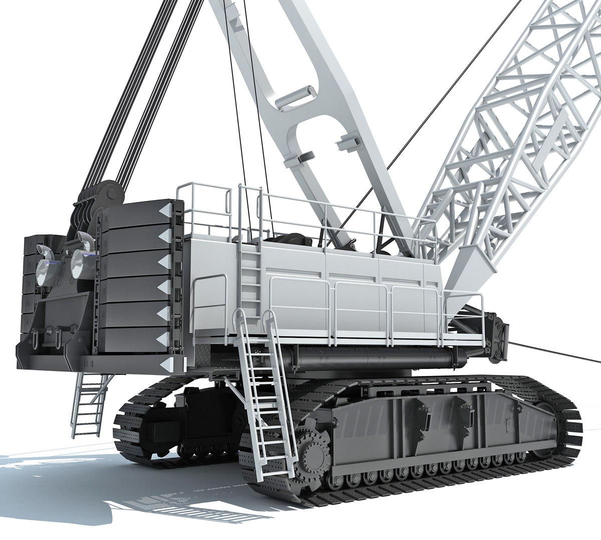 3D Model Dragline Excavator Mining Construction Machinery - TurboSquid ...
