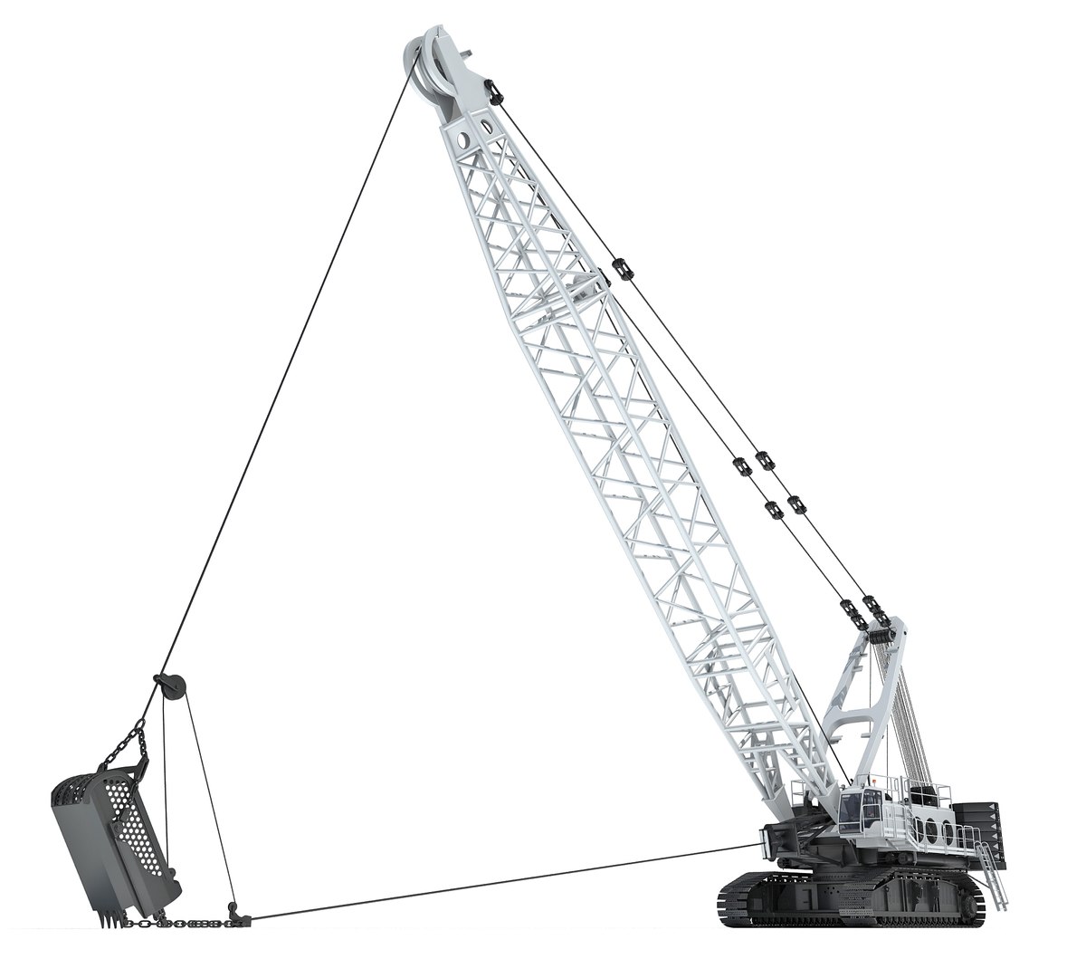 3D Model Dragline Excavator Mining Construction Machinery - TurboSquid ...