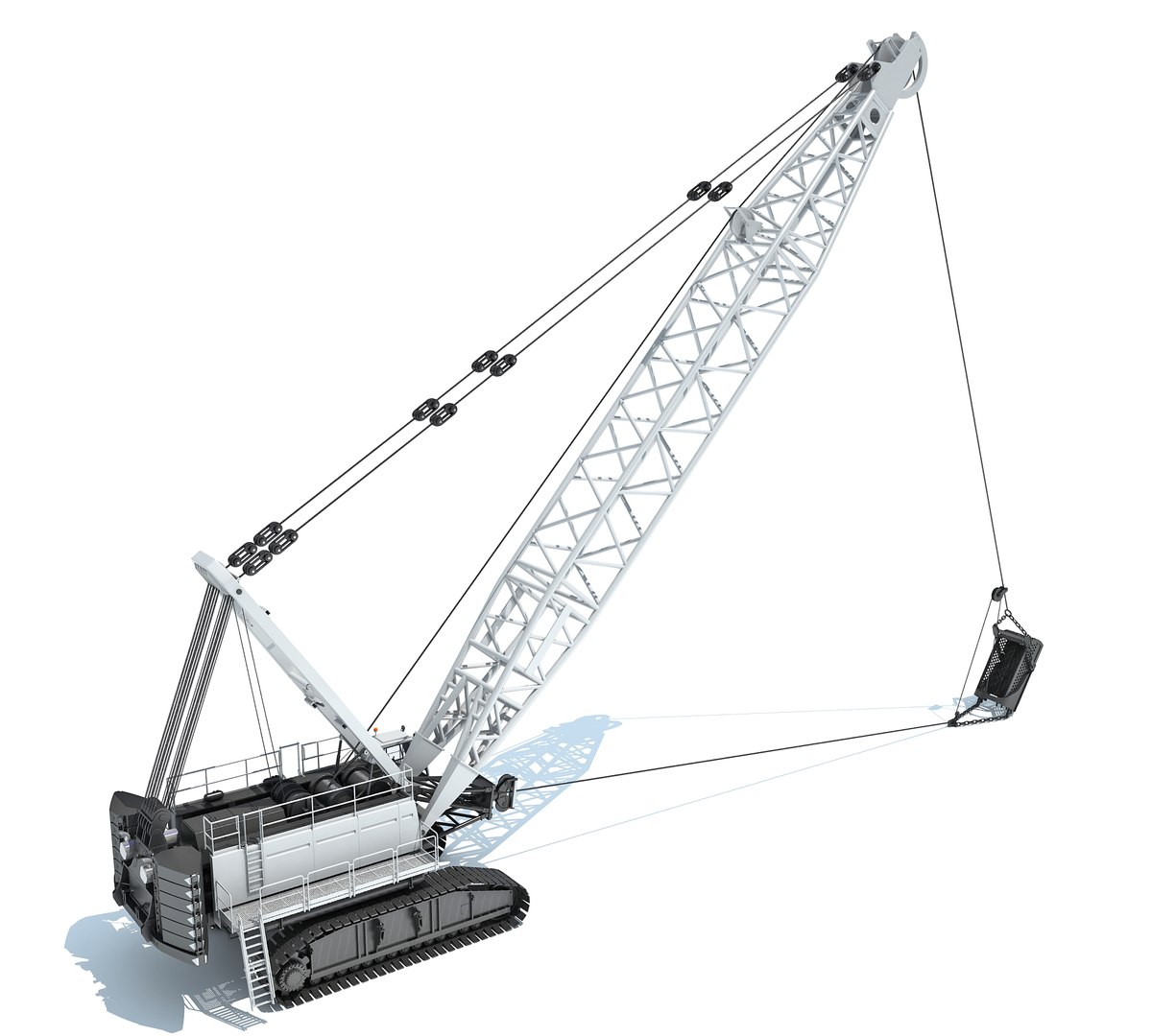 3D Model Dragline Excavator Mining Construction Machinery - TurboSquid ...