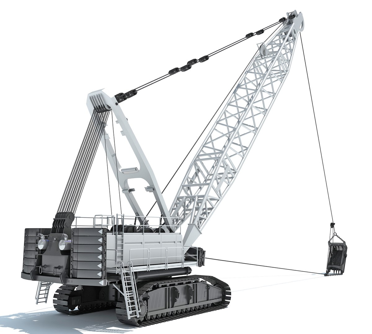 3D Model Dragline Excavator Mining Construction Machinery - TurboSquid ...