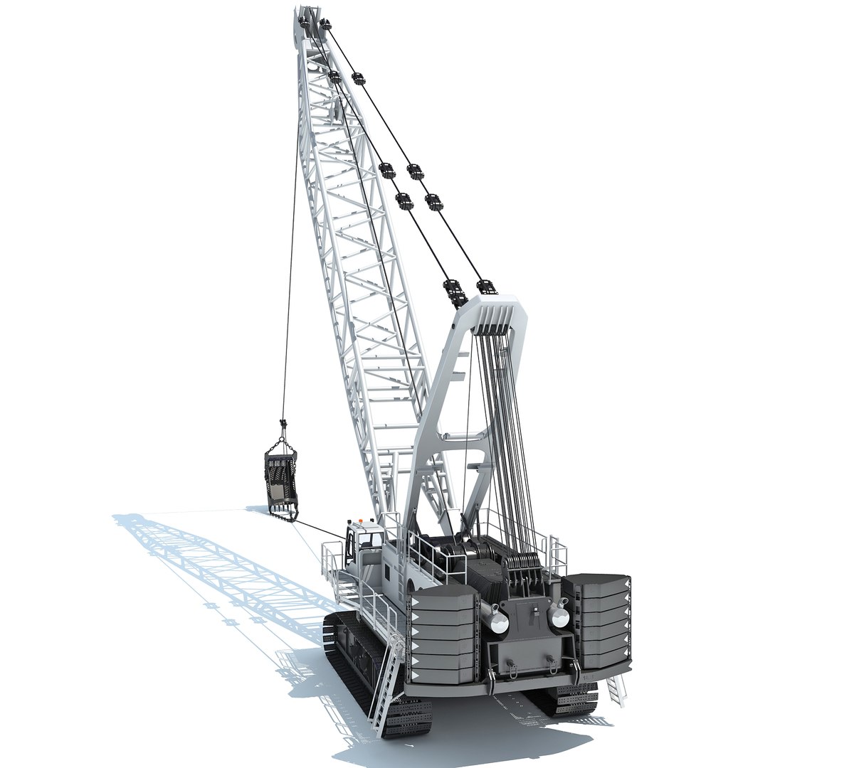 3D Model Dragline Excavator Mining Construction Machinery - TurboSquid ...
