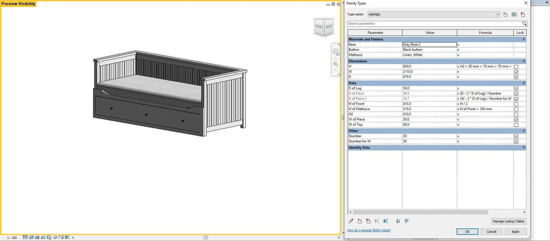Ikea Hemnes Revit Family 3D Model - TurboSquid 1479425