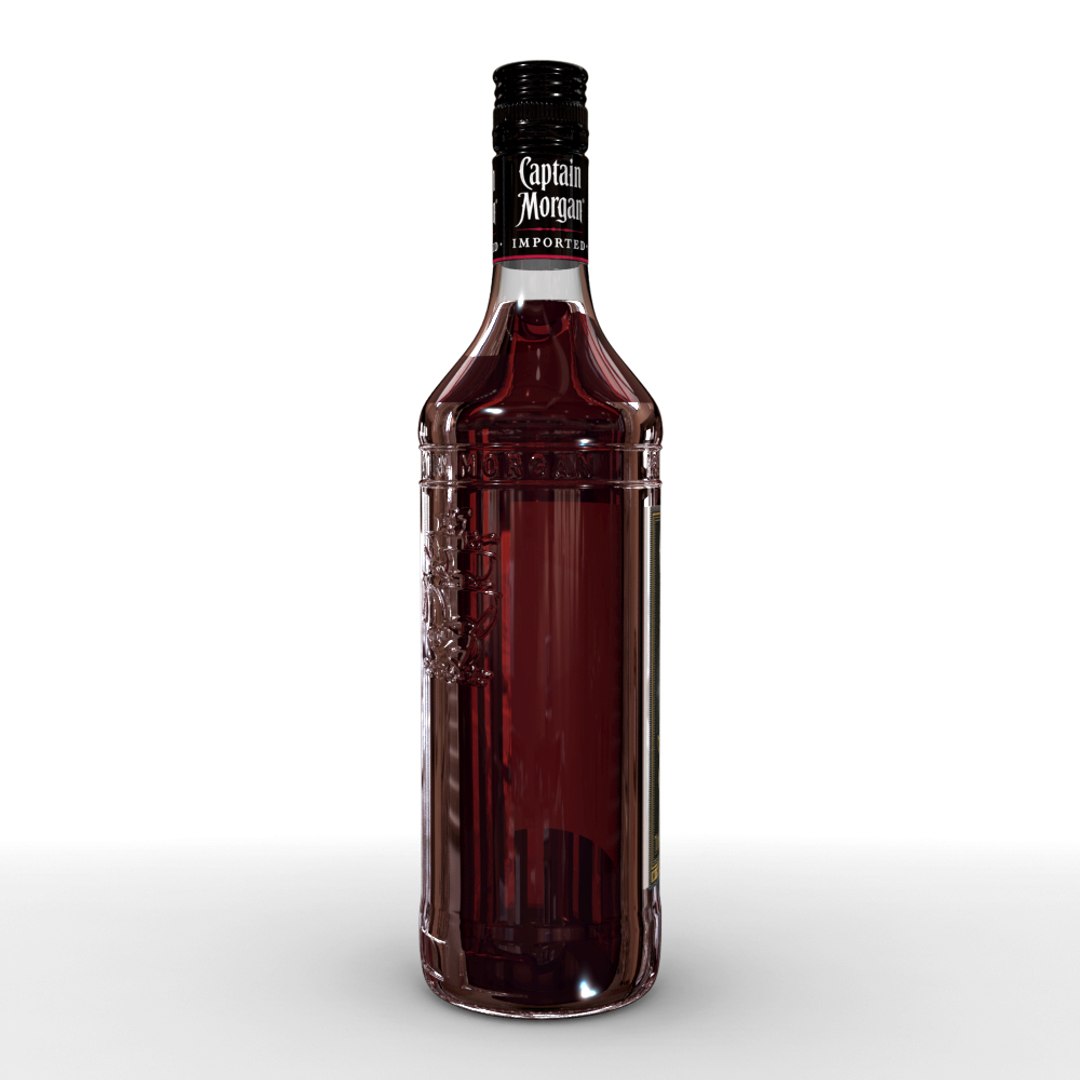 Captain Morgan Bottle Set 3D - TurboSquid 1234883
