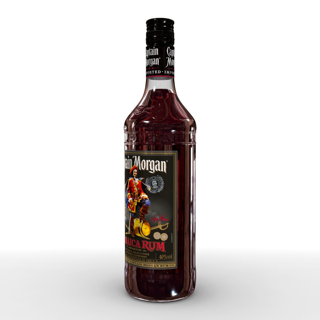 Captain Morgan Bottle Set 3D - TurboSquid 1234883