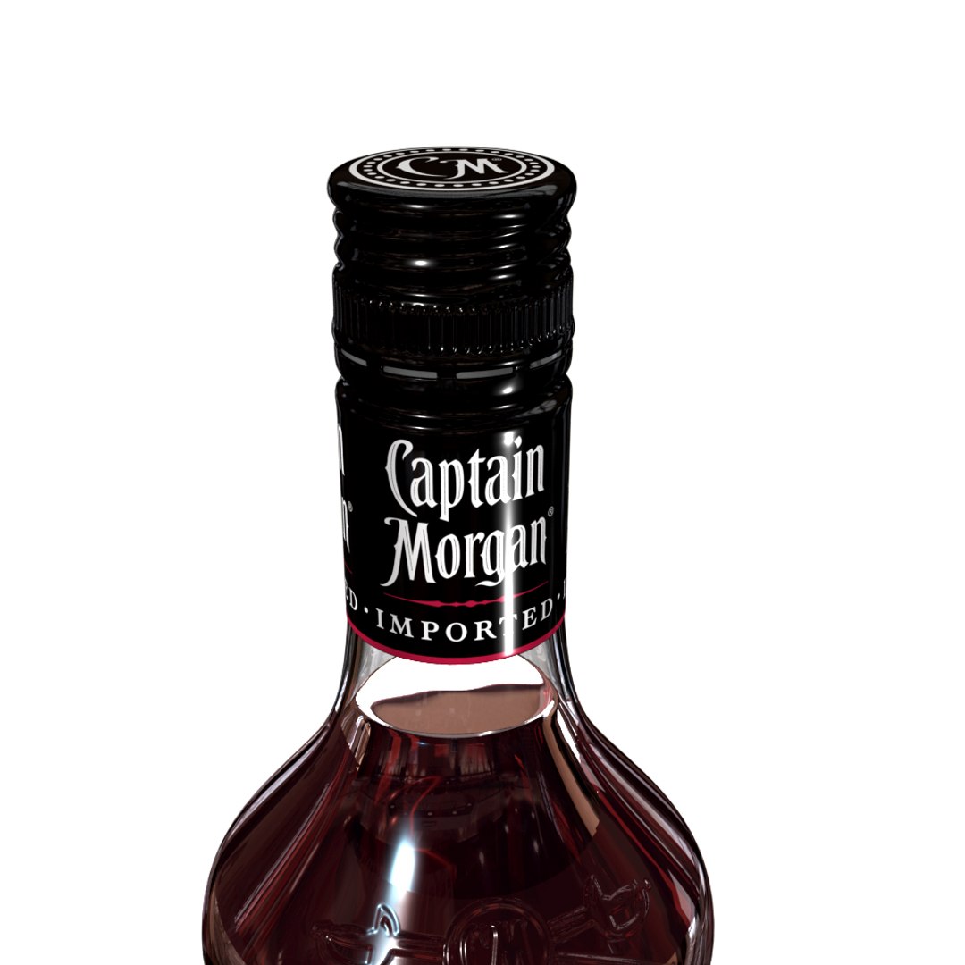 Captain Morgan Bottle Set 3D - TurboSquid 1234883