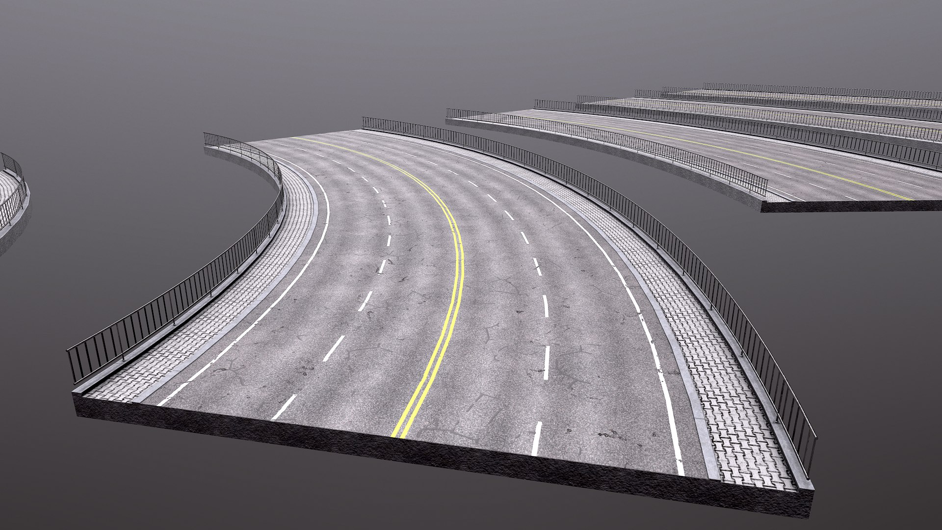 Modular Highway 3D Model - TurboSquid 1746240