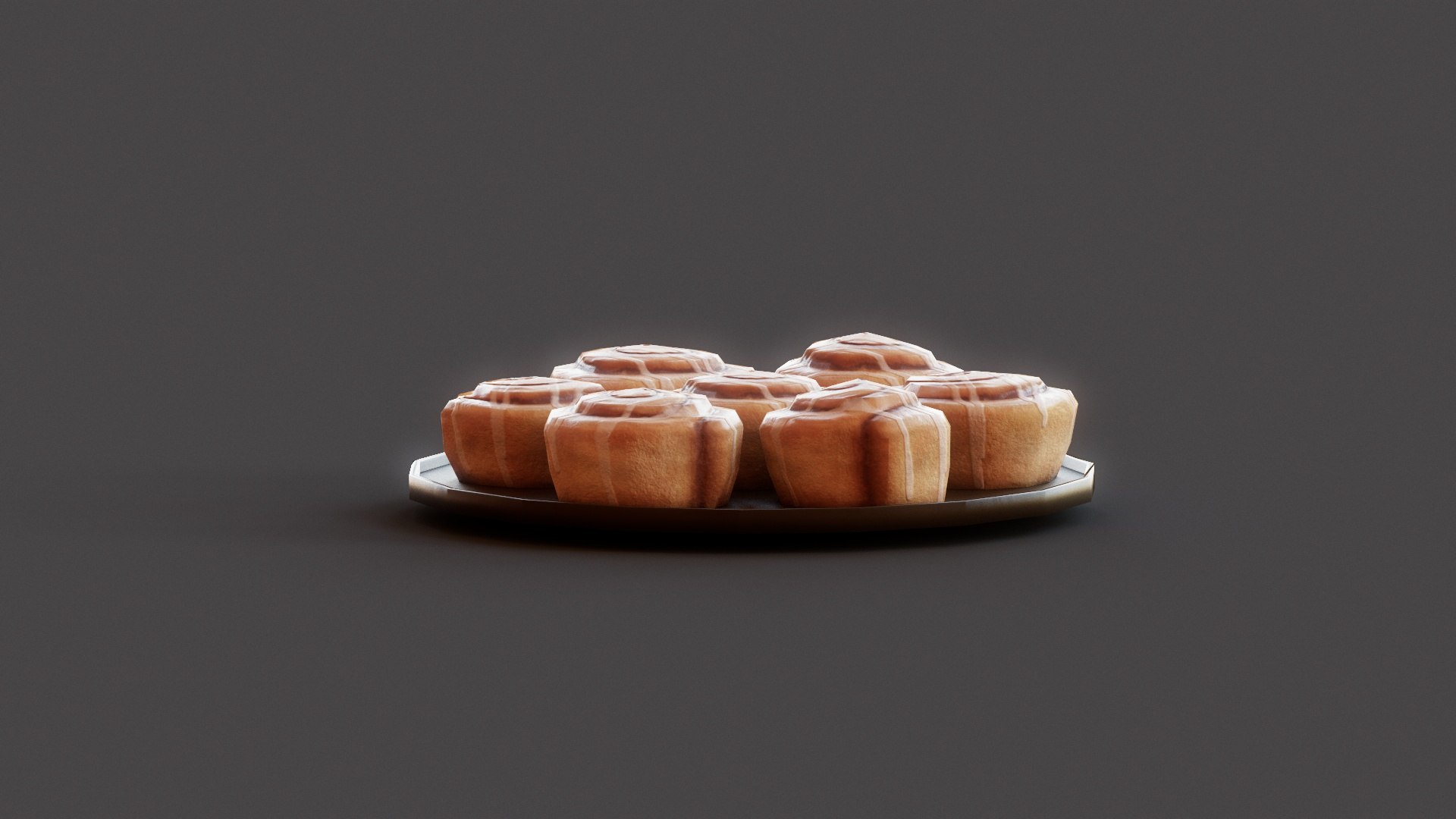 Cinnamon Rolls 3D Model - TurboSquid 1649637