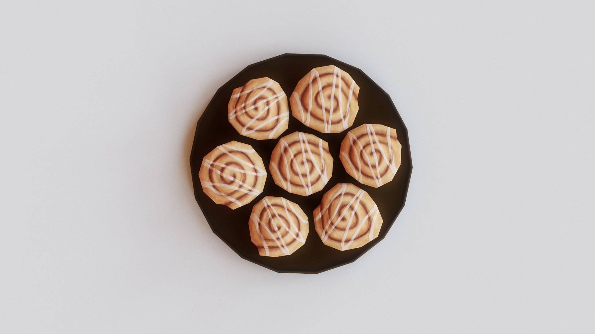 Cinnamon Rolls 3D Model - TurboSquid 1649637