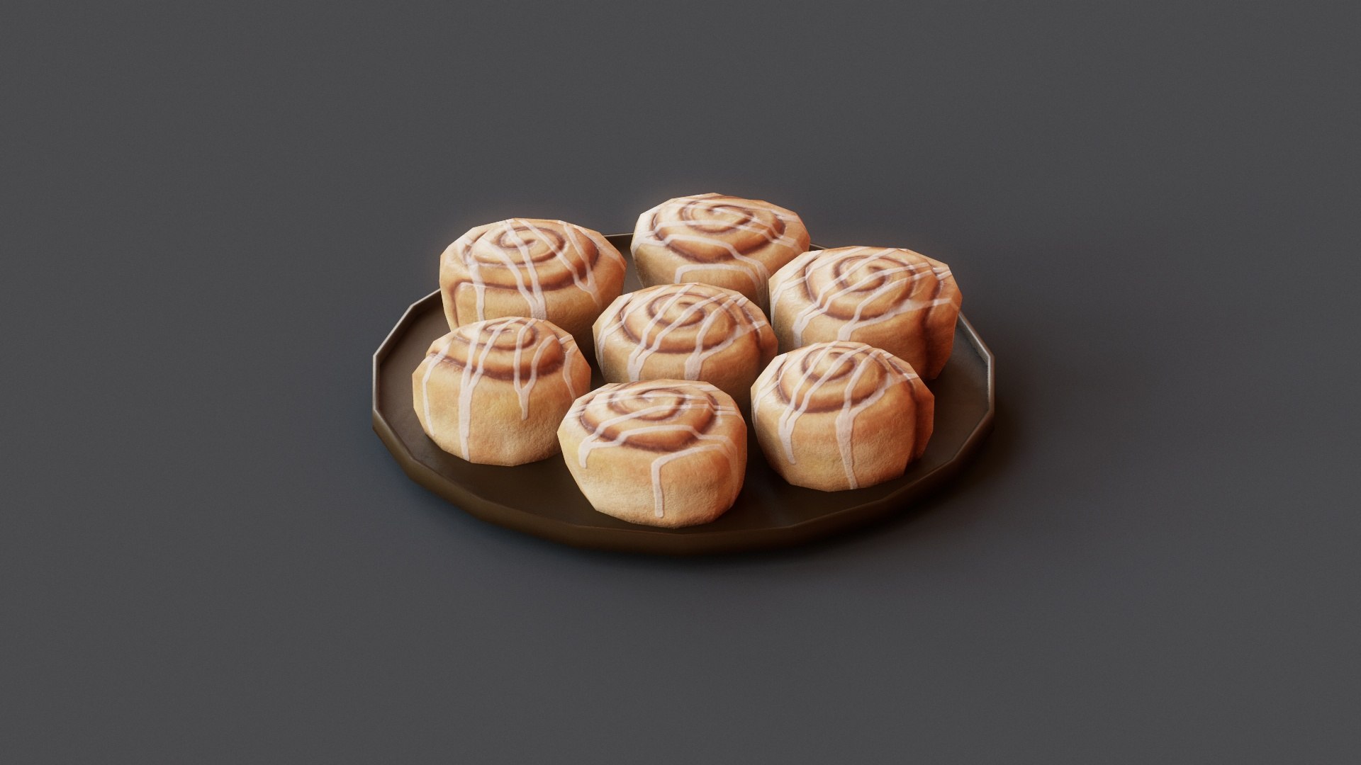 Cinnamon Rolls 3D Model - TurboSquid 1649637