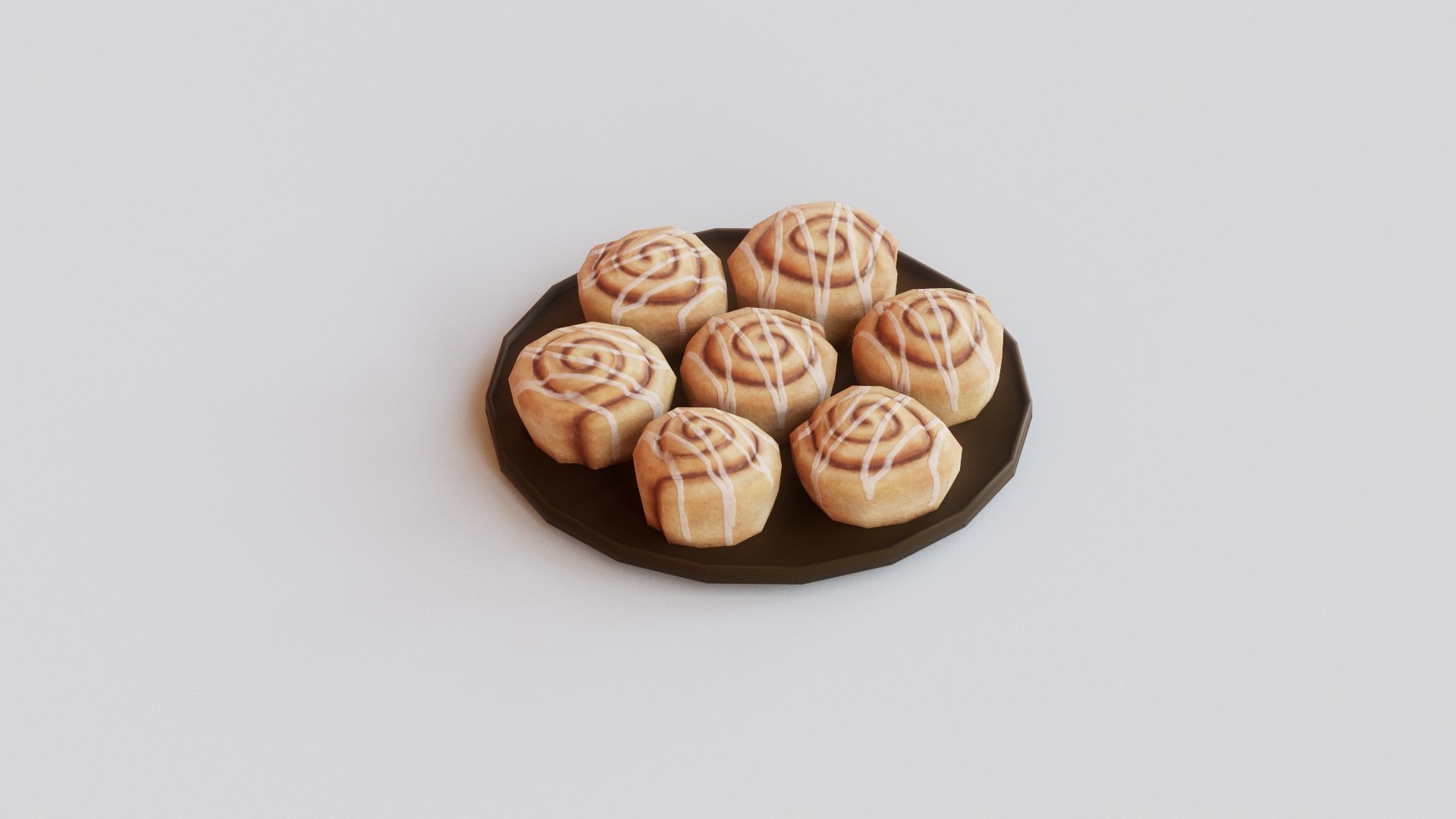 Cinnamon Rolls 3D Model - TurboSquid 1649637