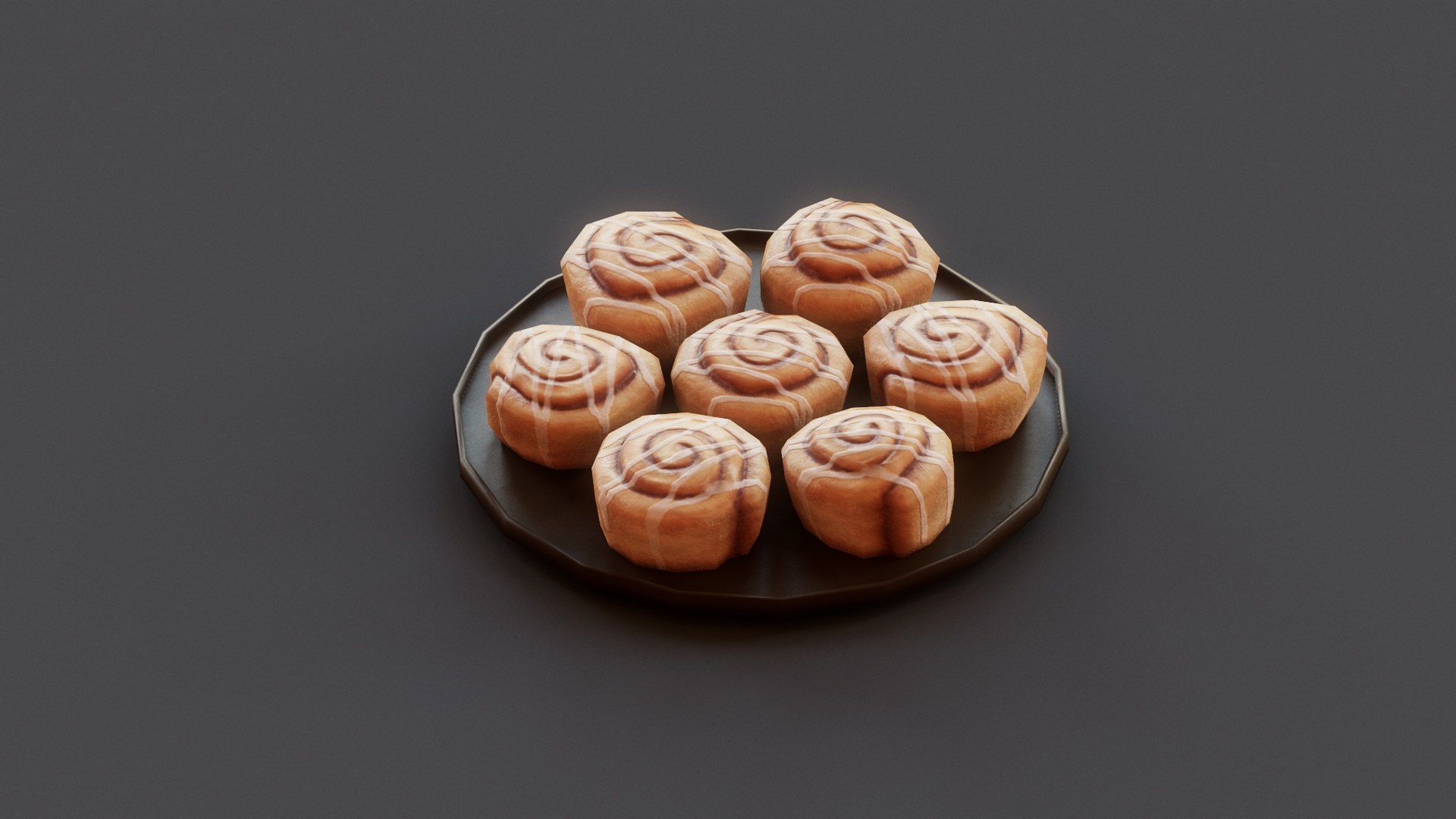 Cinnamon Rolls 3D Model - TurboSquid 1649637