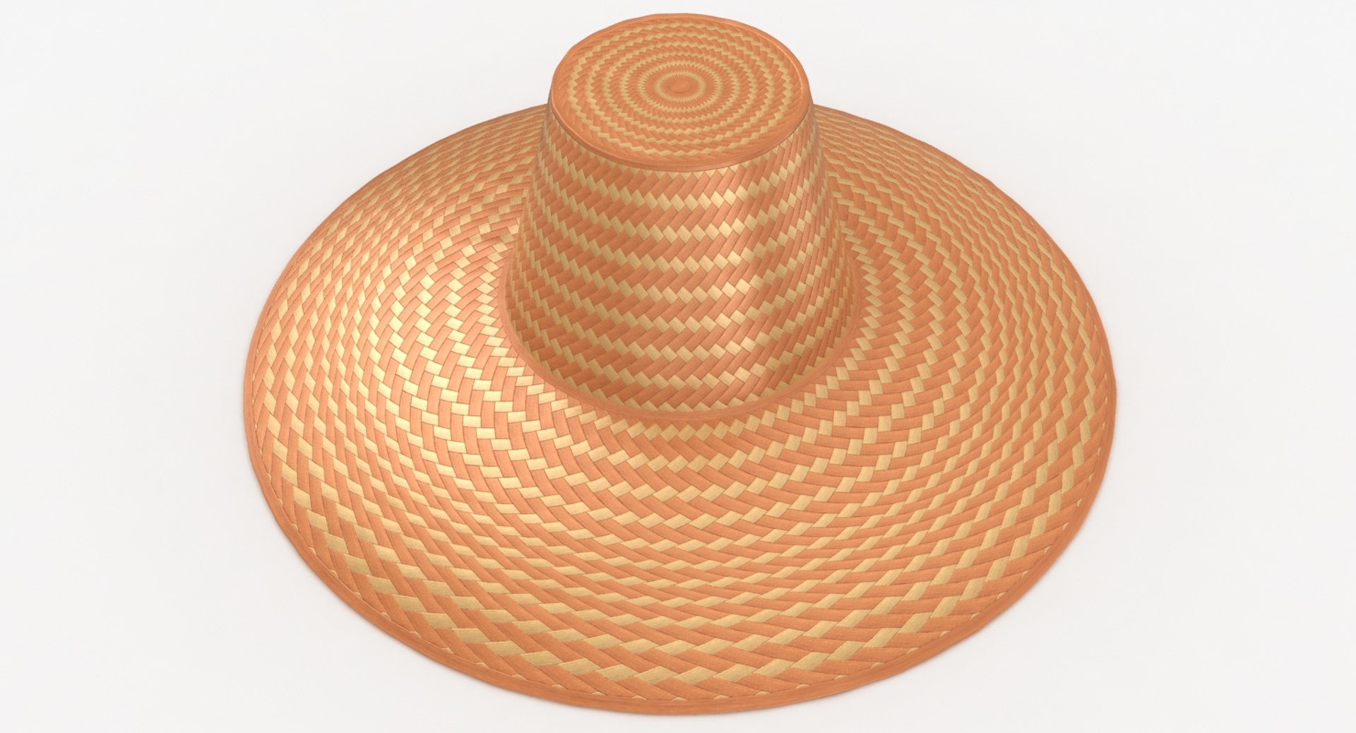 Straw hat 02 3D model - TurboSquid 1414148