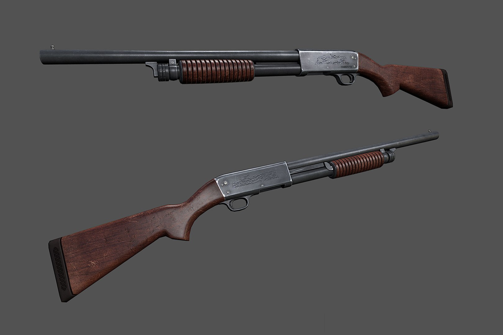 Ithaca 37 Shotgun C4d