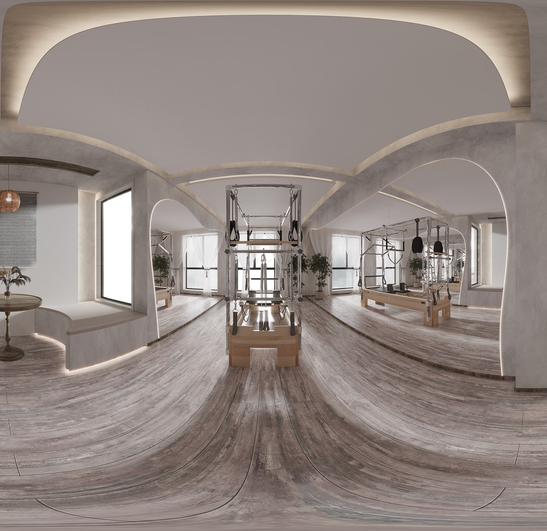 Pilates Reformer Studio Interior Model 3D - TurboSquid 2053184