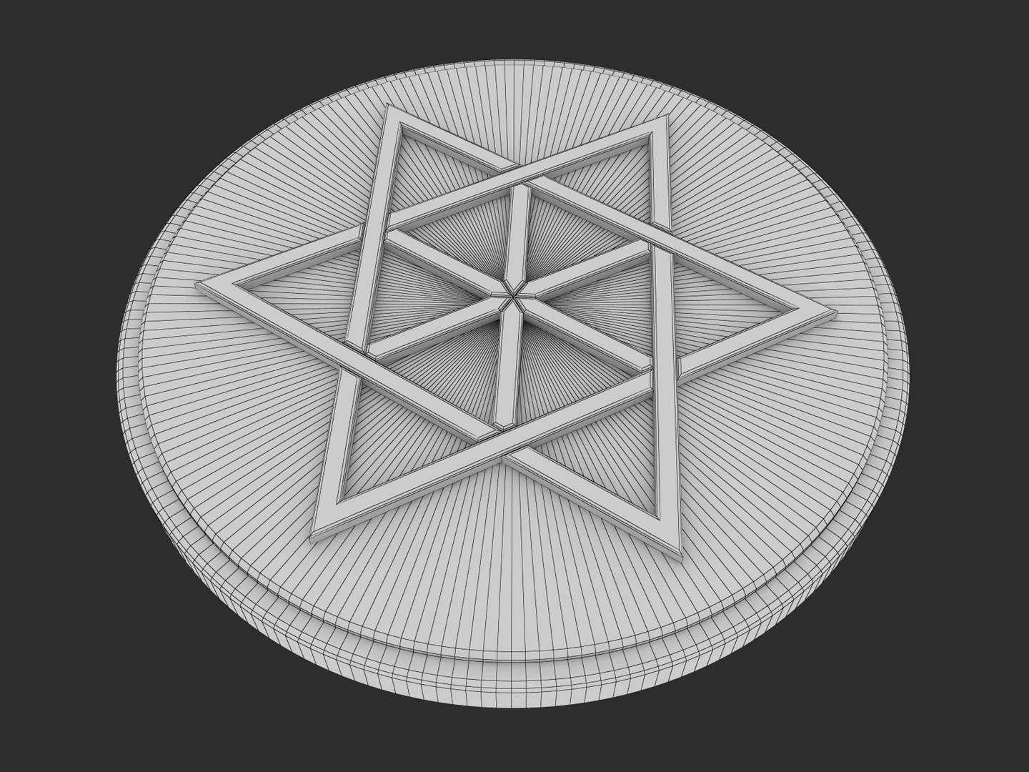 3D Star David Medallion Model - TurboSquid 1429647