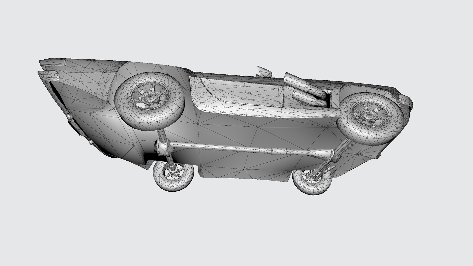 Raven Convertible Sports Car Model - TurboSquid 1507264
