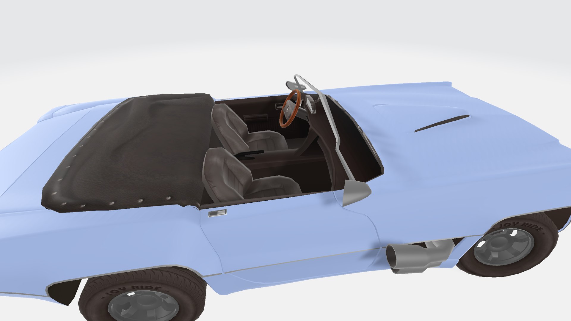Raven Convertible Sports Car Model - TurboSquid 1507264