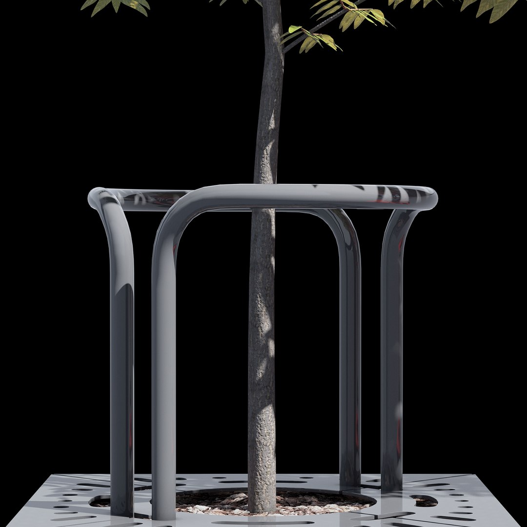 3D Urban Tree Grille - TurboSquid 1882425