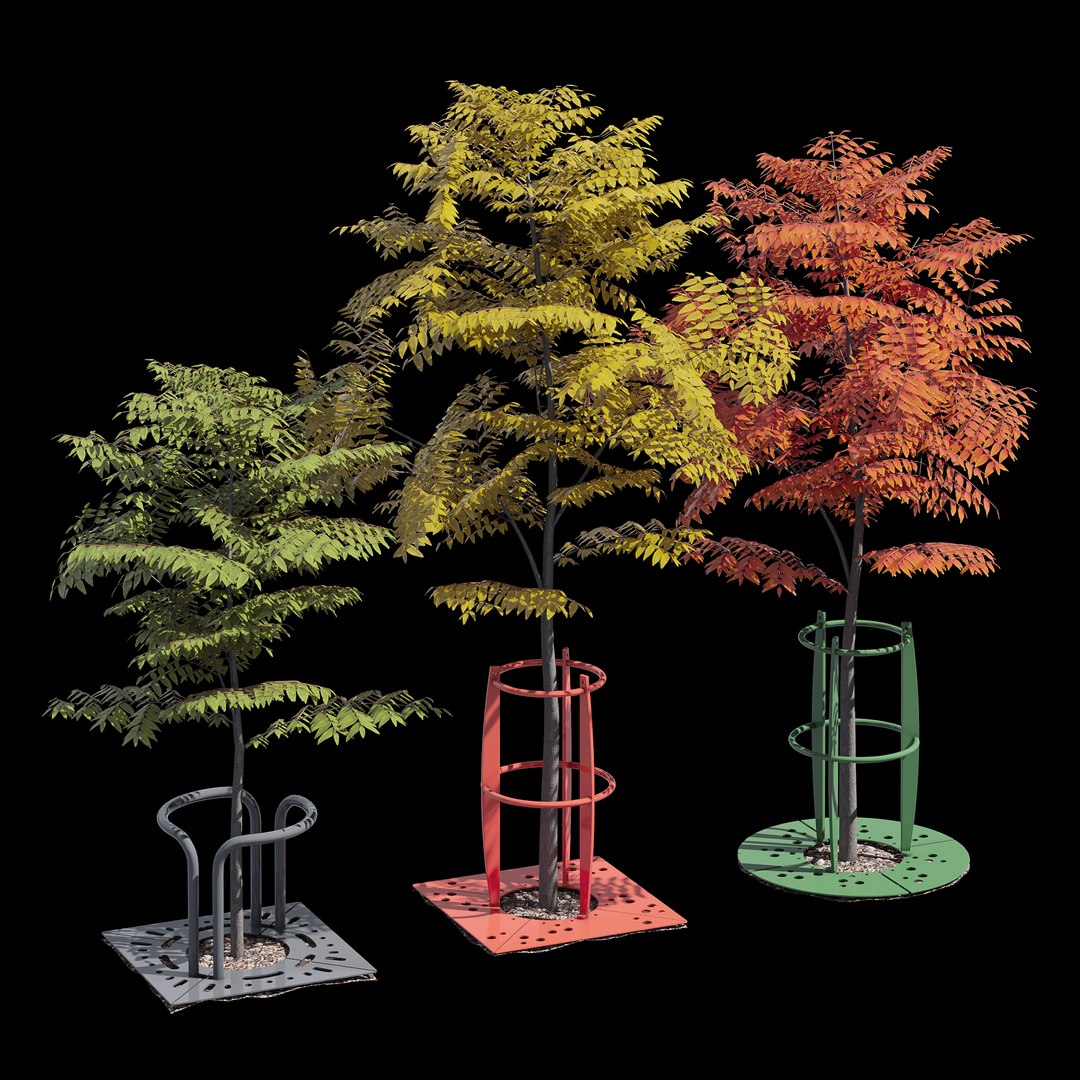 3D Urban Tree Grille - TurboSquid 1882425