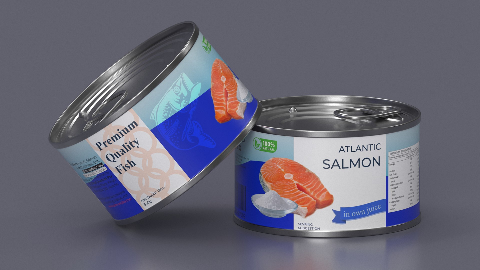 Canned Salmon Model - TurboSquid 2269726