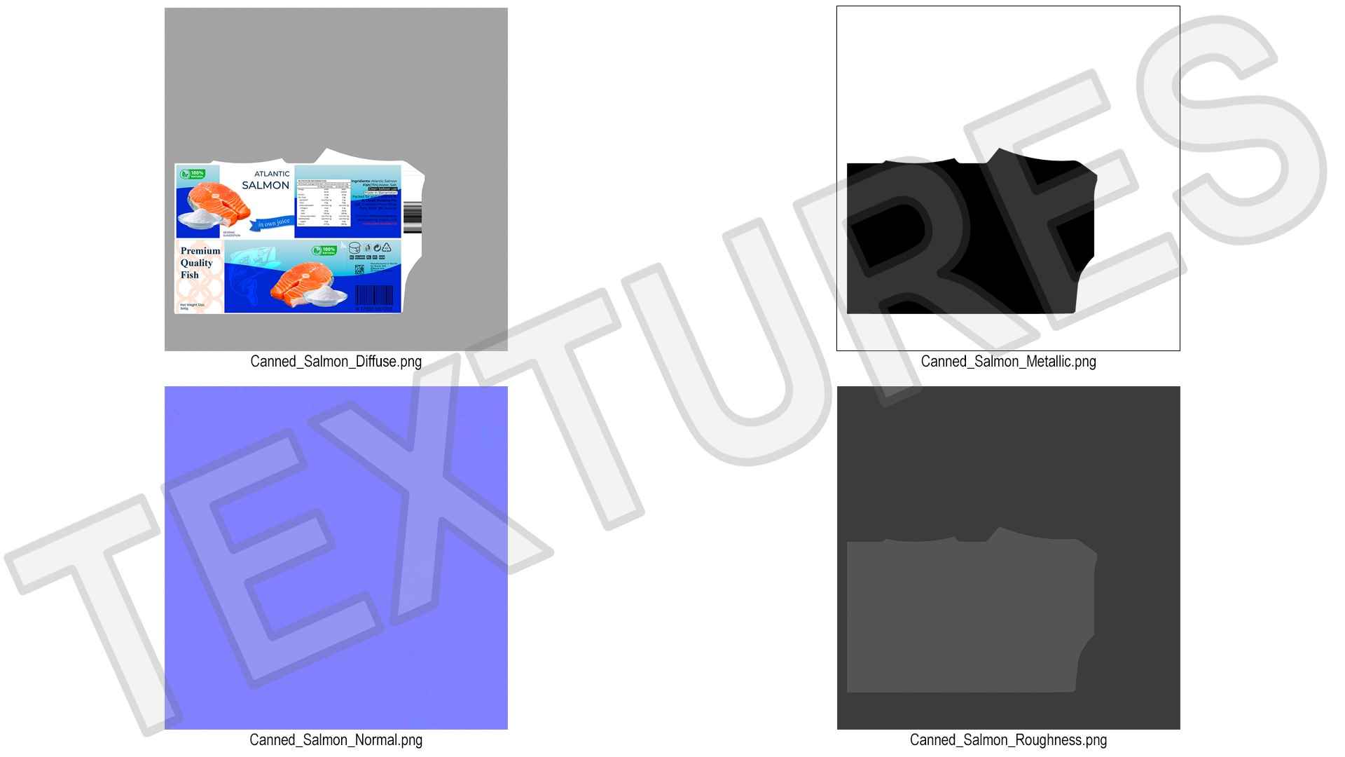 Canned Salmon Model - TurboSquid 2269726