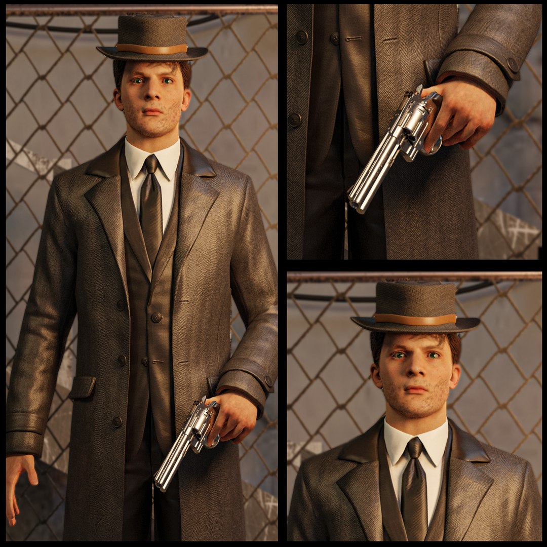 Mafia Character 3D Model - TurboSquid 2222732