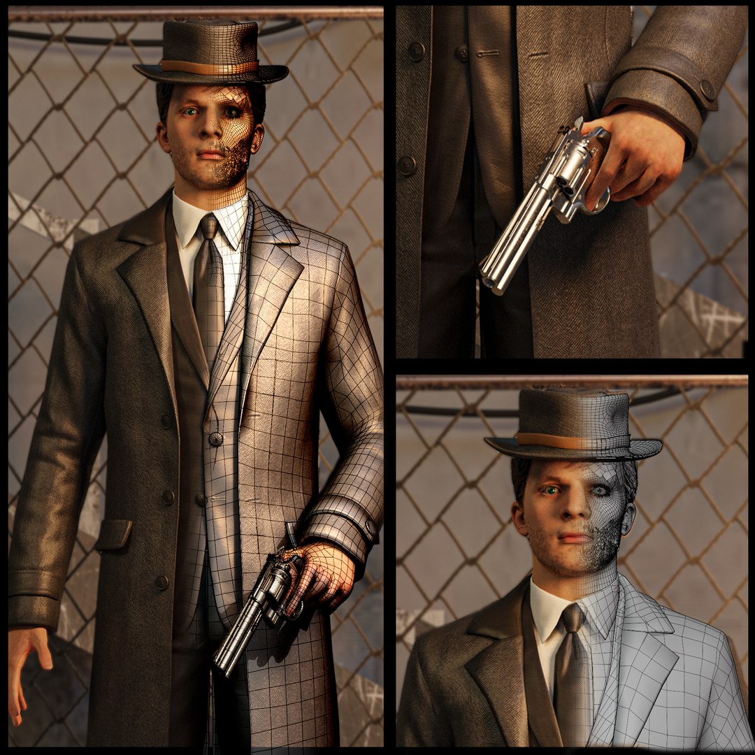 Mafia Character 3D Model - TurboSquid 2222732