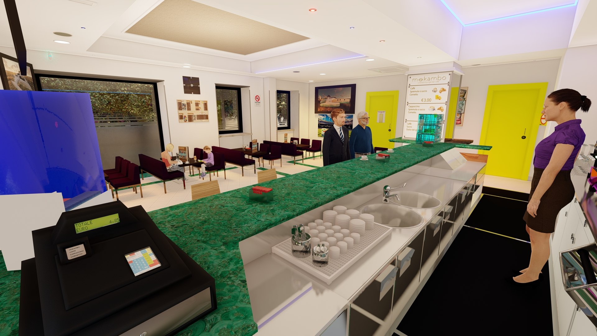 FULLY EQUIPPED BAR Model - TurboSquid 1934211