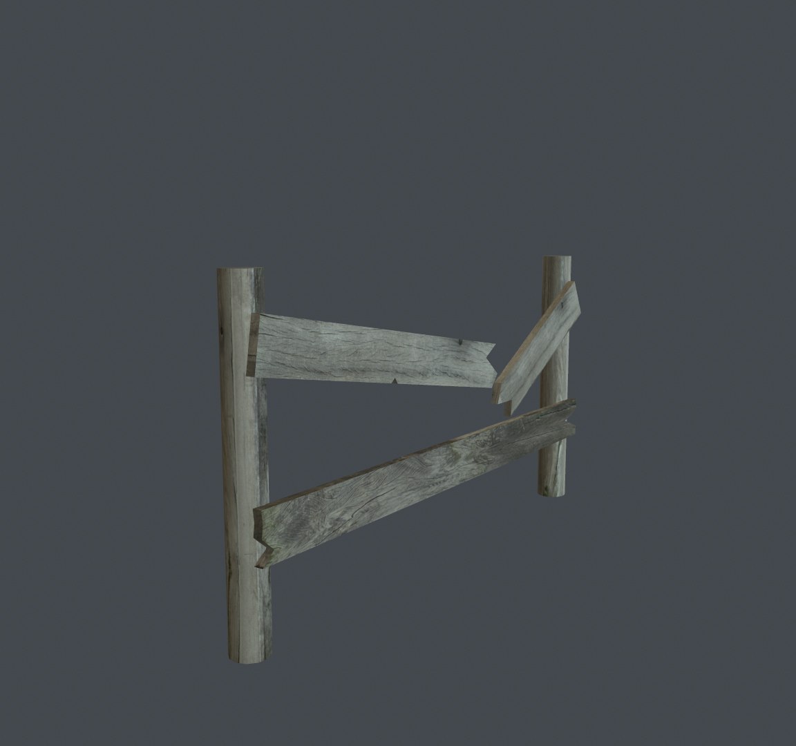 3d Broken Fence Model