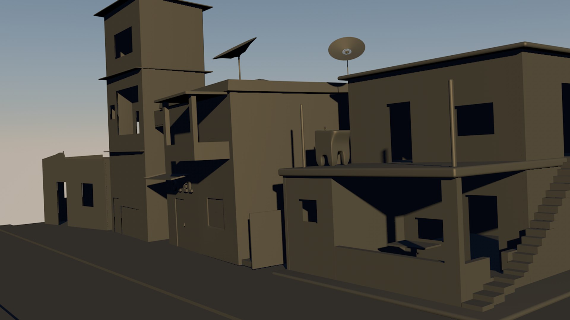Favela Brasileira 3D Model - TurboSquid 1363730