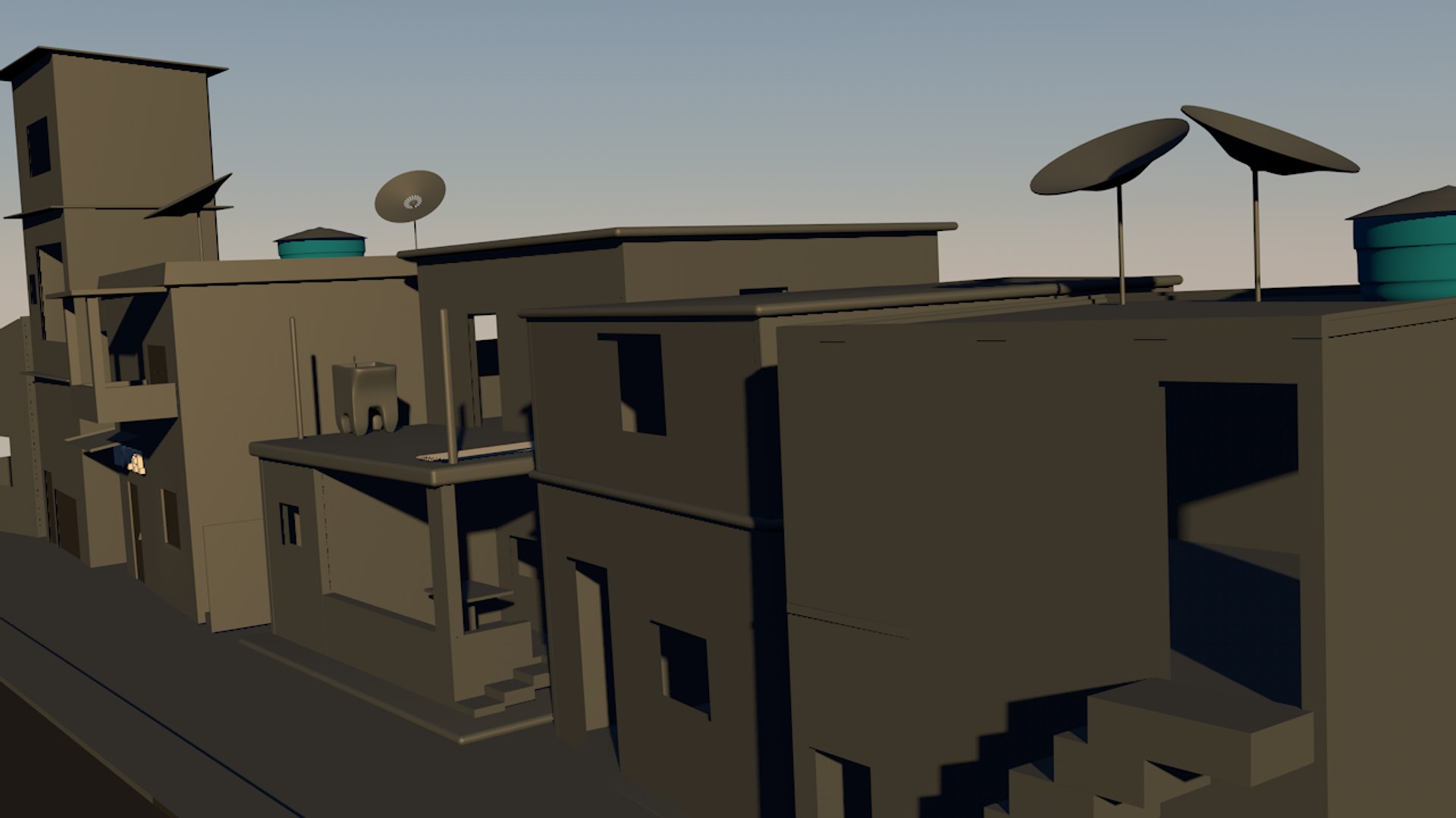 Favela Brasileira 3D Model - TurboSquid 1363730