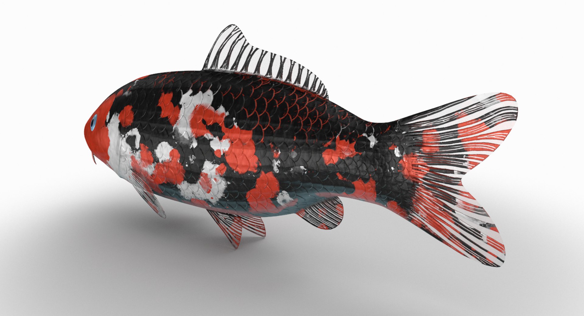 Koi Fish 3D Model - TurboSquid 1248022