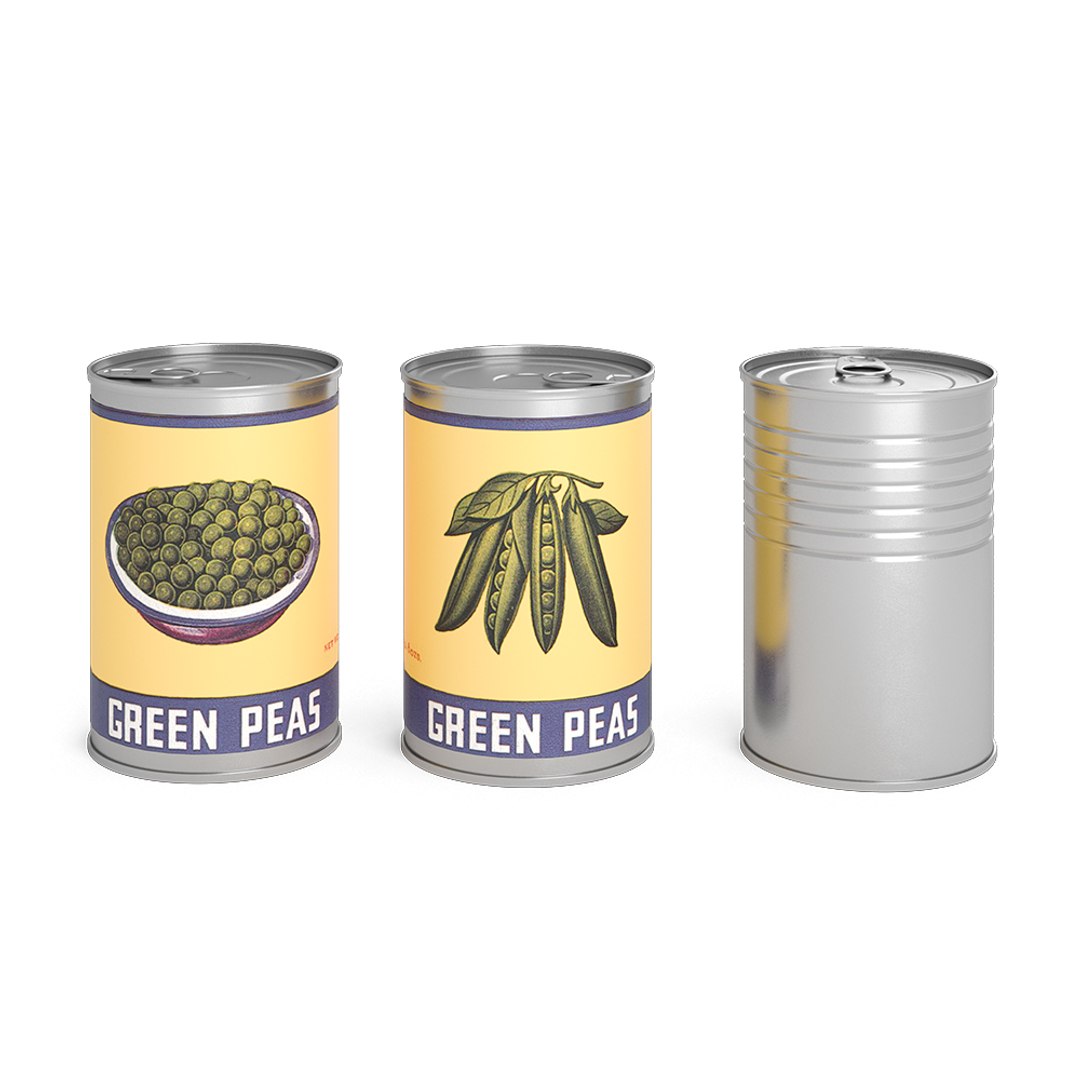 3D Green Peas Metal Cans - TurboSquid 1610317