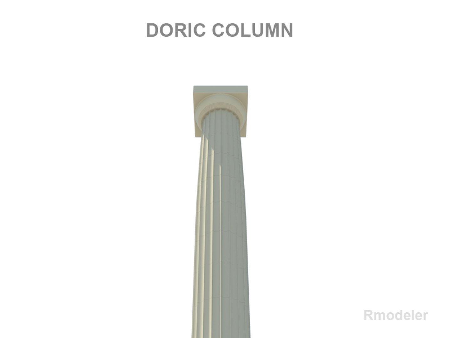 Column Greek Doric 3d 3ds