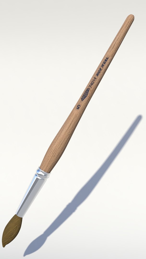 3d Model Of Paint Brush